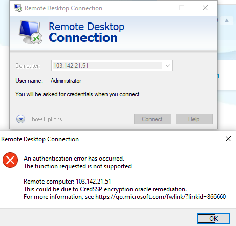 Mengatasi gagal terhubung ke RDP karena CredSSP Encryption Oracle ...